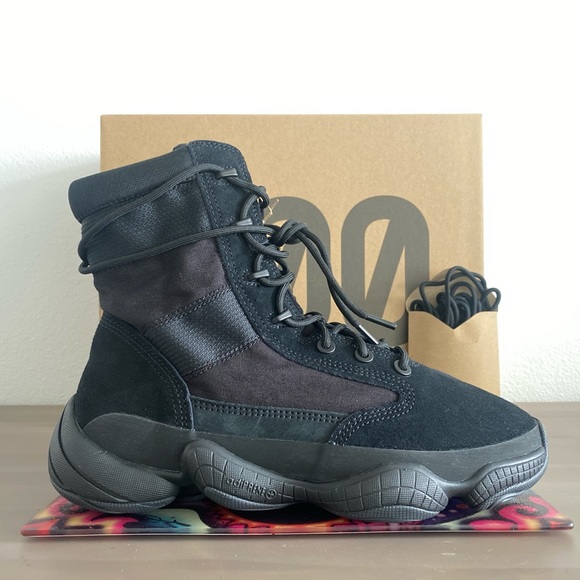 adidas | Shoes | Mens Shoes Yeezy 50 High Tactical Boots Black Suede ...